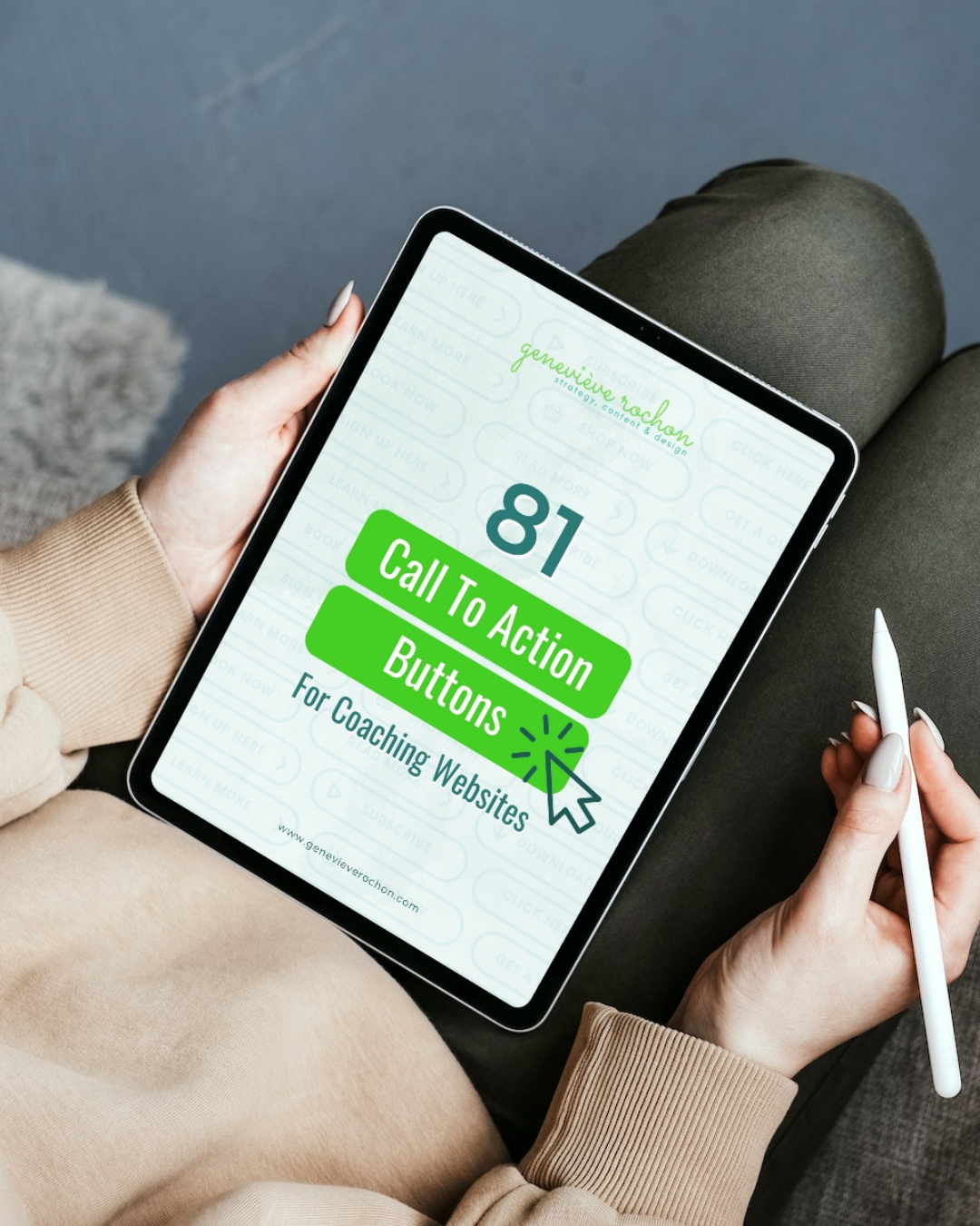 Call to action buttons | Genevieve Rochon